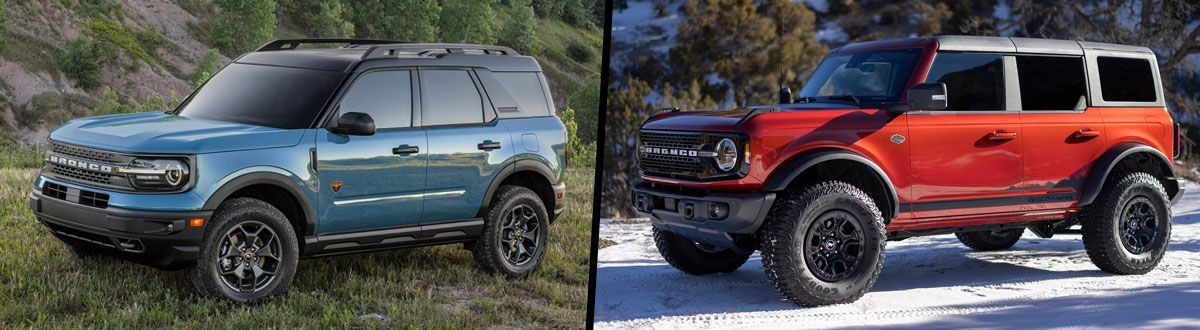 Compare 2024 Ford Bronco Sport vs Bronco | Hudson WI