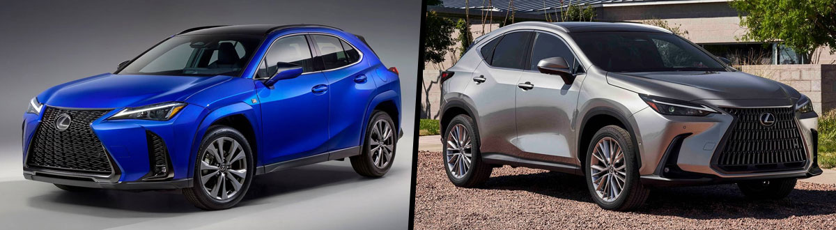 Compare 2025 Lexus UX Hybrid vs NX Hybrid | Westmont IL